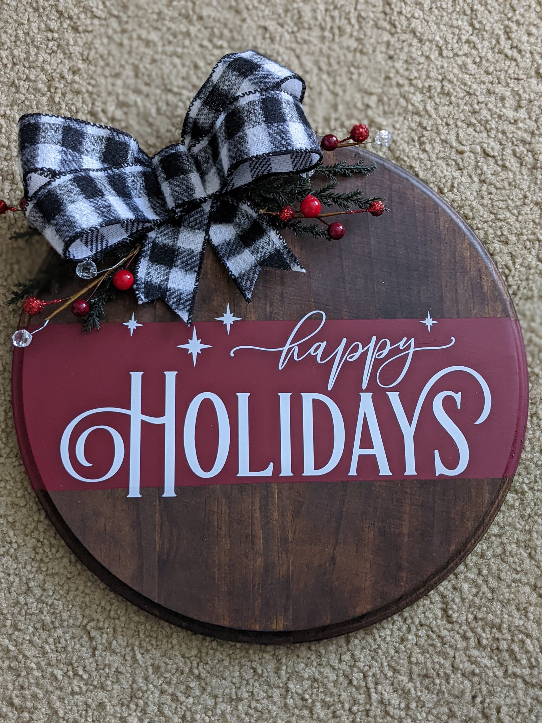 Wooden Christmas Rounds - Etsy
