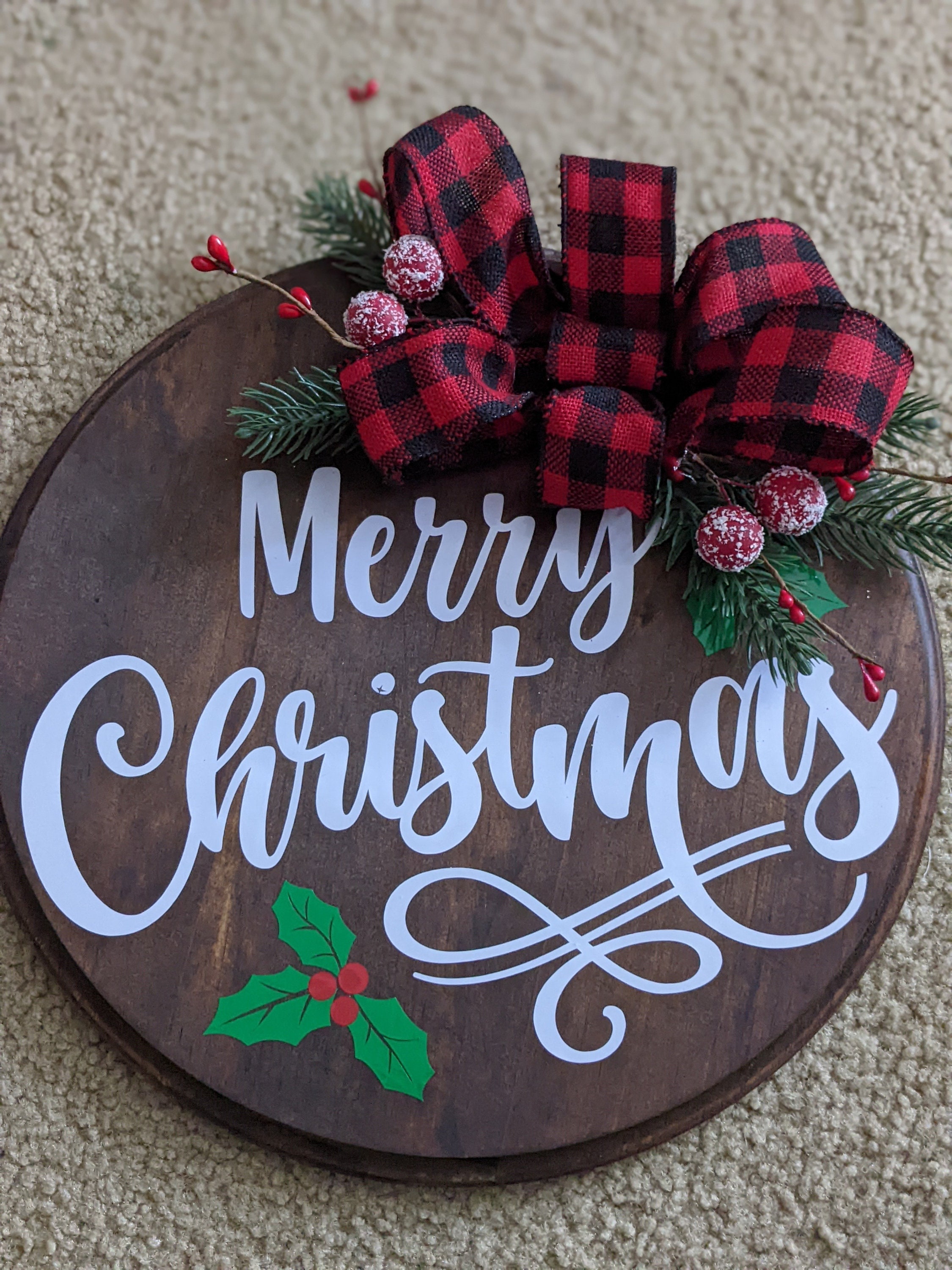 Wooden Christmas Rounds - Etsy