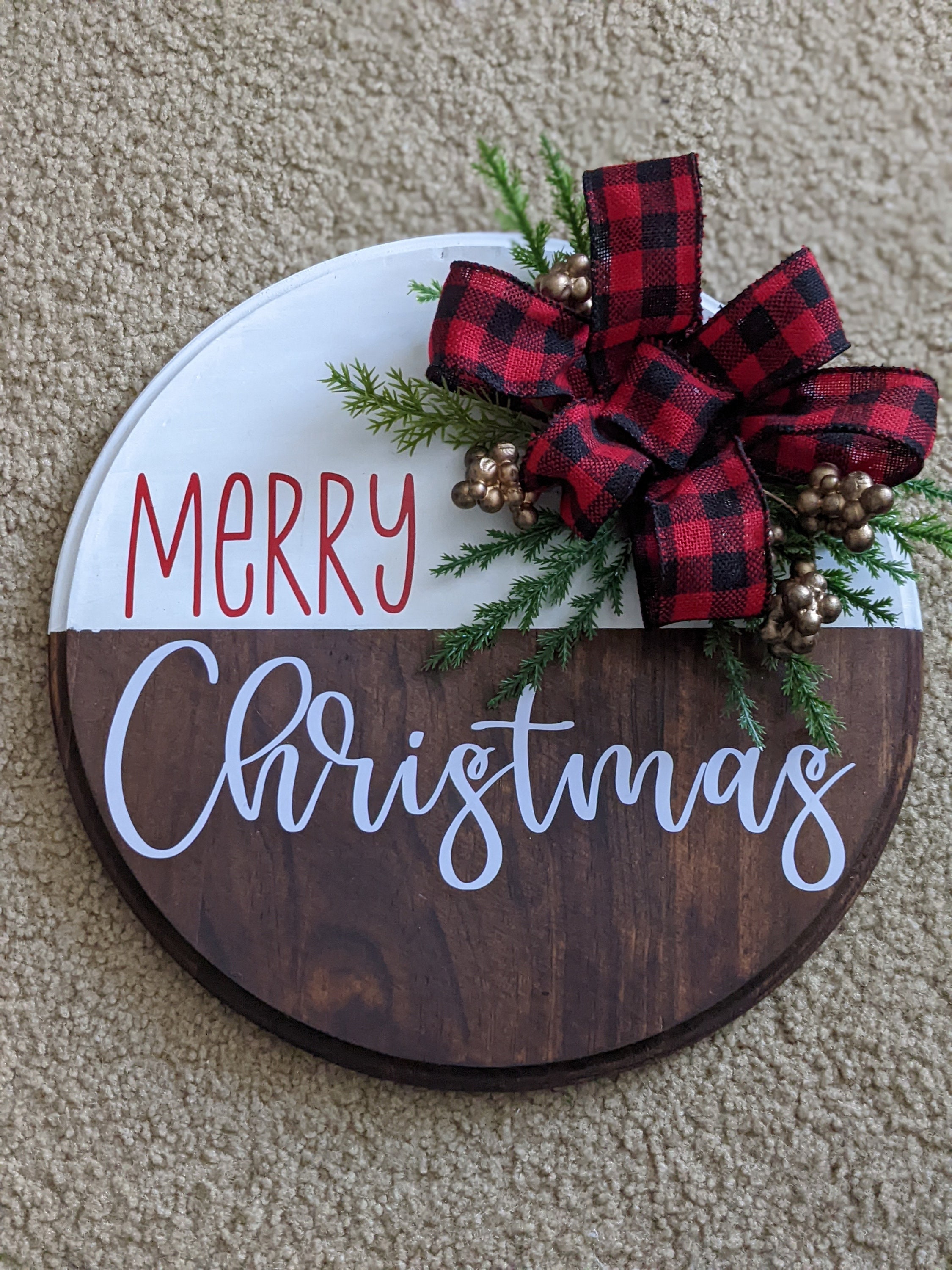 Wooden Christmas Rounds - Etsy