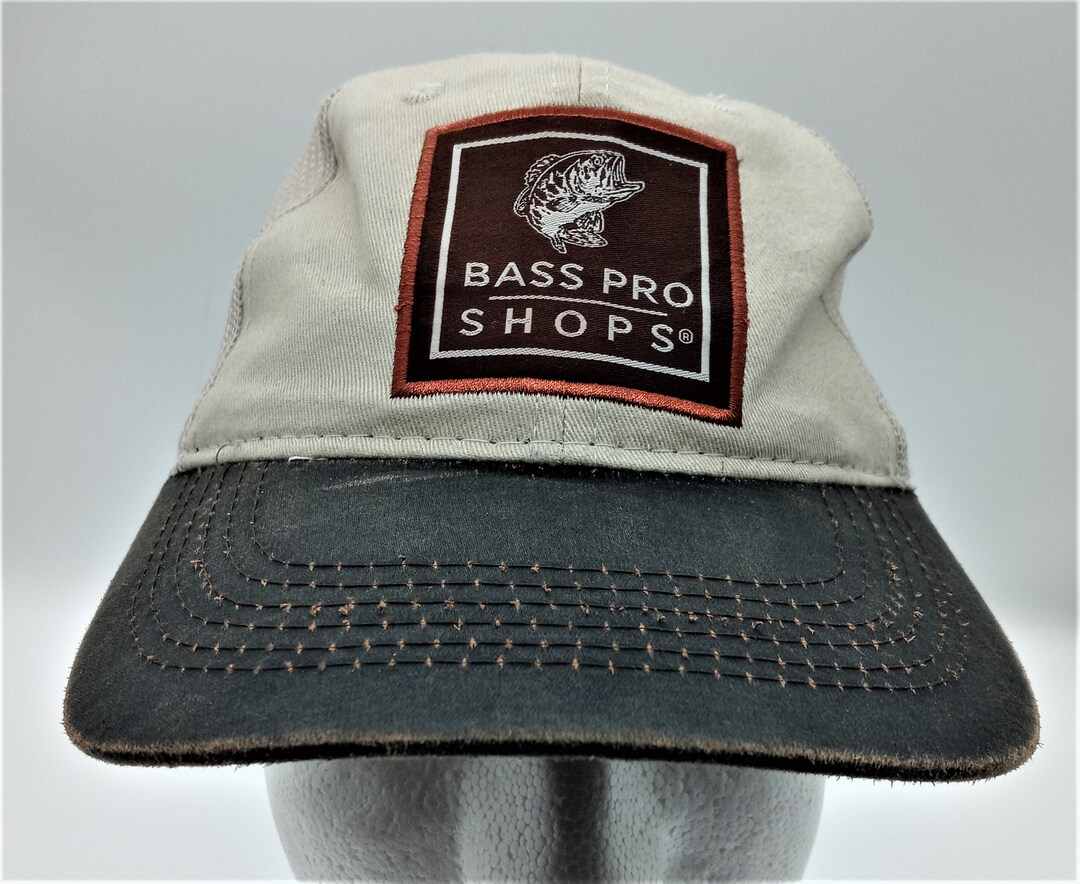 Vintage Bass Pro Shops Gone Fishing Trucker Hat Ball Cap Mesh ...