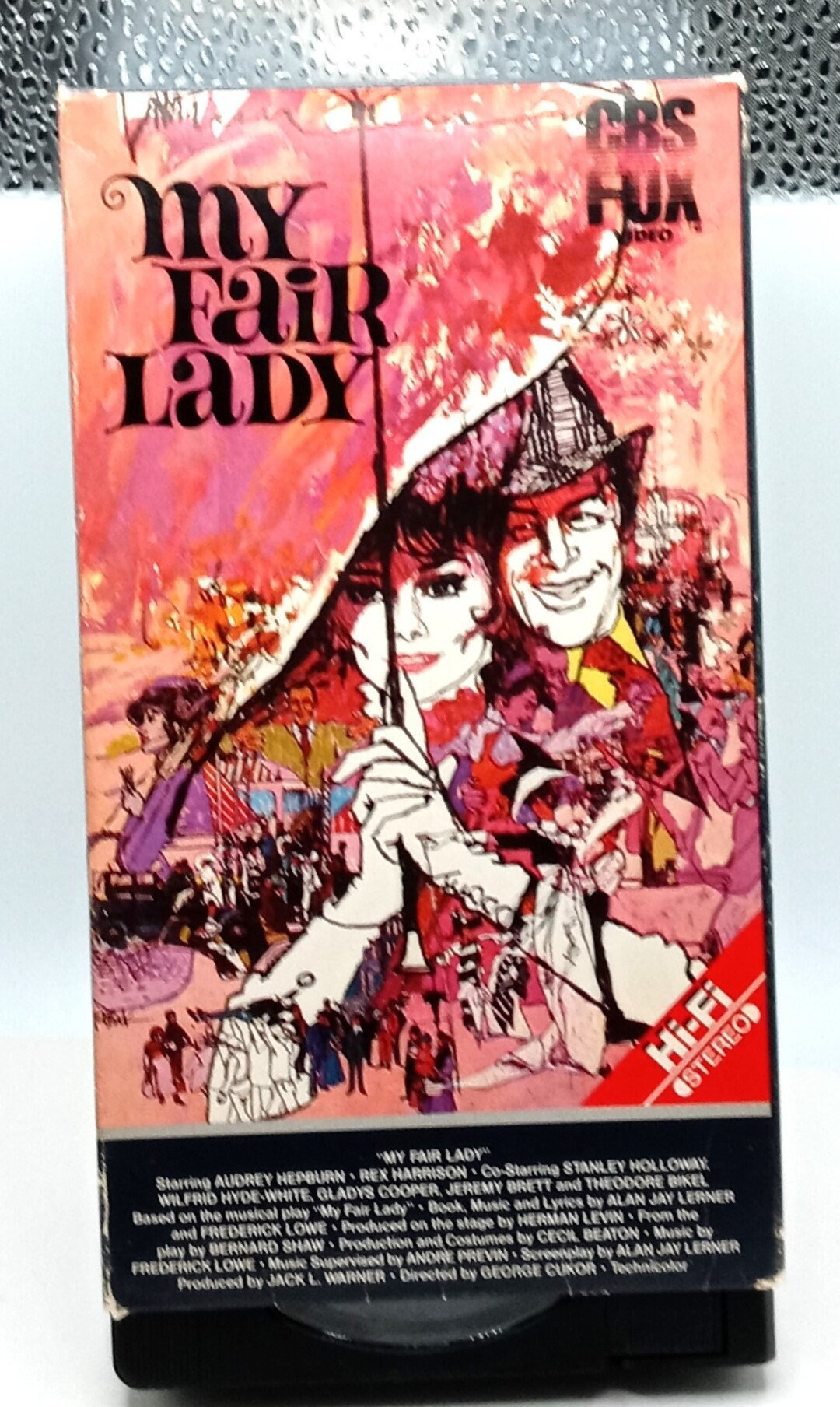 My Fair Lady VHS VCR 1986 2 Disc Video Tape Movie Audrey Hepburn Rex ...