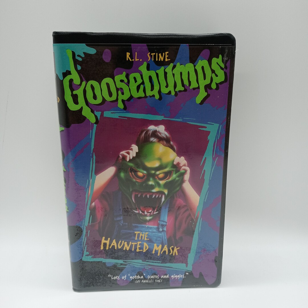Vintage R.L Stine Goosebumps 1995 VHS the Haunted Mask Clamshell Case ...