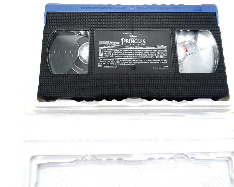 The Princess Diaries VHS 2001 Disney Home Video Clam Shell Case Tested ...