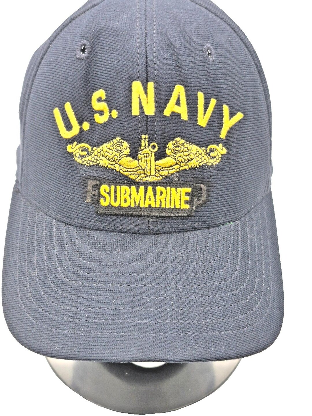US Navy Submarine Hat Cap Snapback Vintage Made in USA Military Black ...