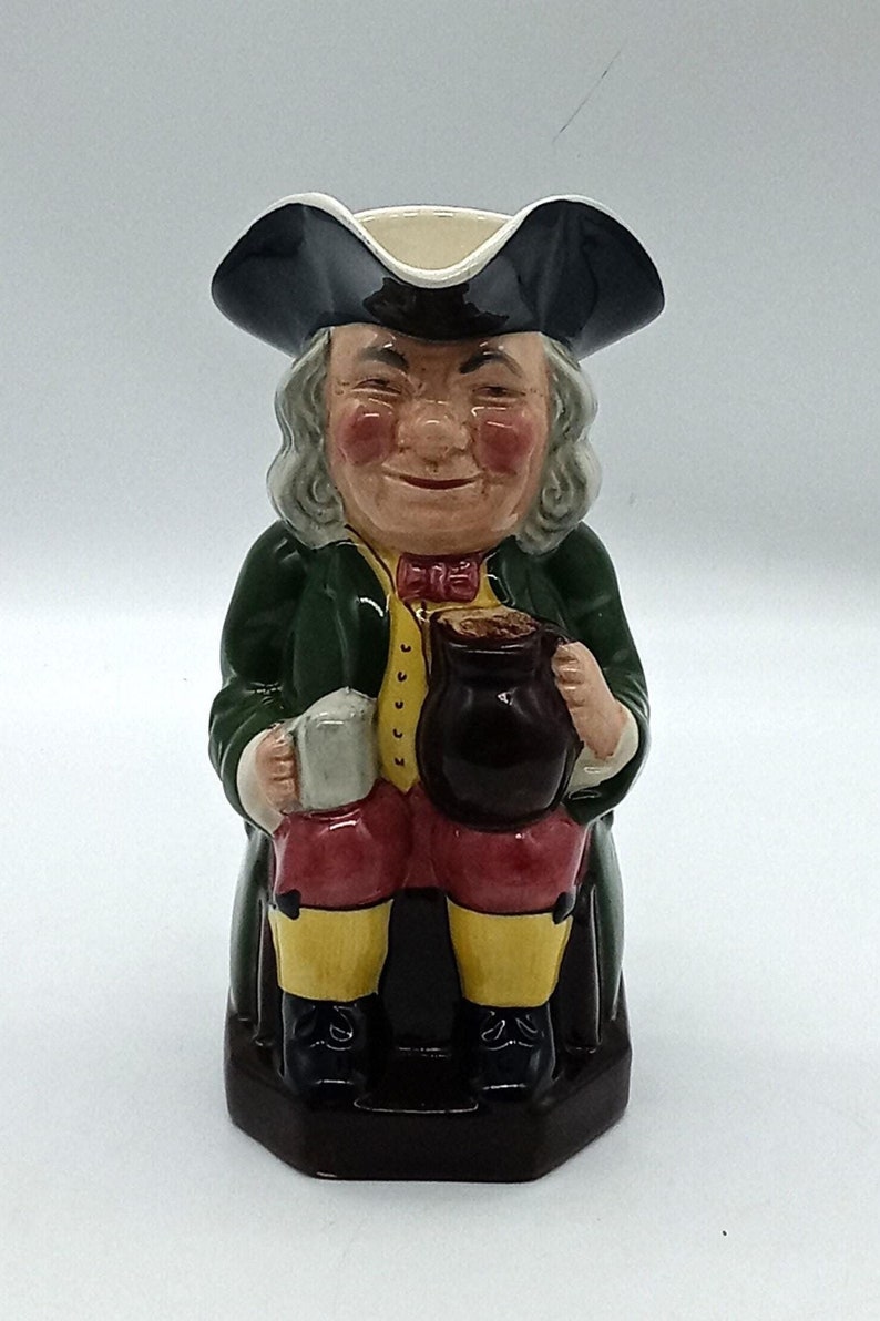 Rare Staffordshire England 8 Toby Jug Man Frothy Pitcher Beer Sylvac ...