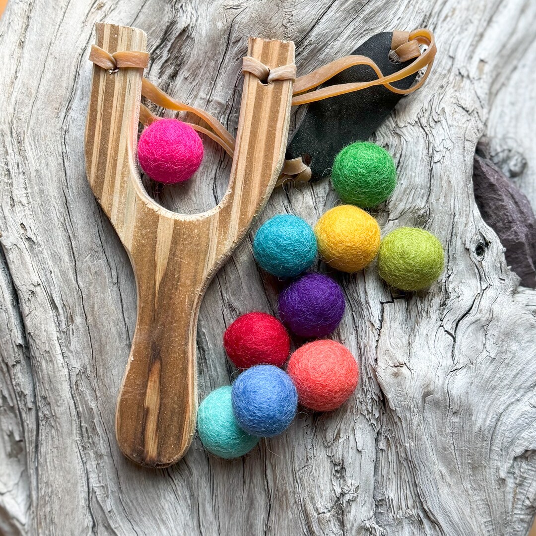 Felt Ball Slingshots Felt Ball Ammo Cat Toy Felt Ball Sling Shot Felt ...