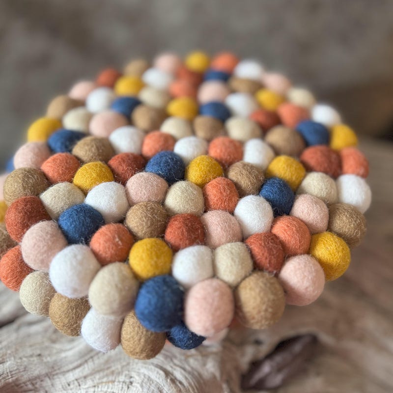 Felt Ball Trivet - Etsy