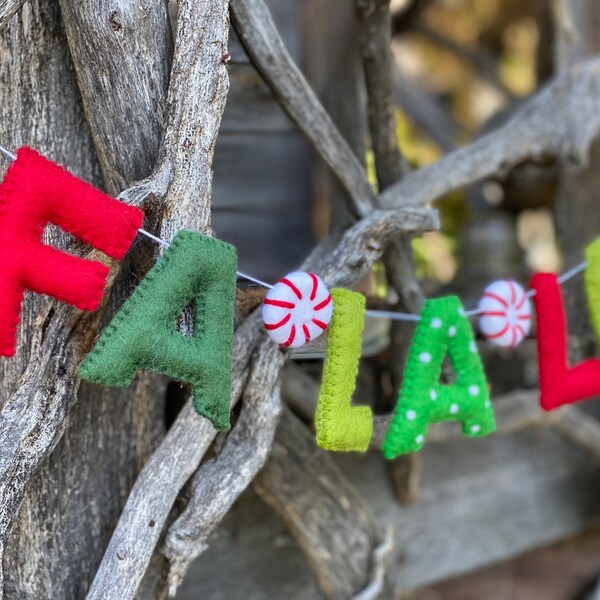 Fa La La Banner - Etsy