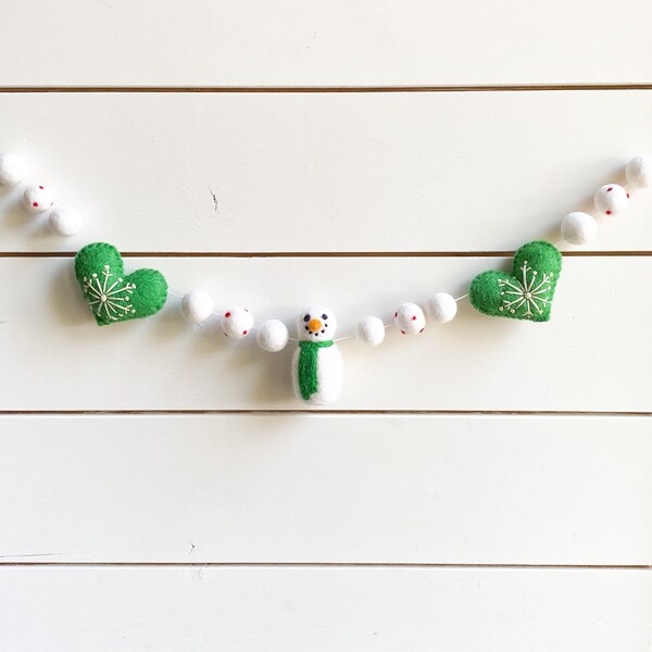 Snowman Garland - Etsy