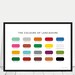 The Colours of Manchester Print / Manchester Paint Chart / Manchester ...