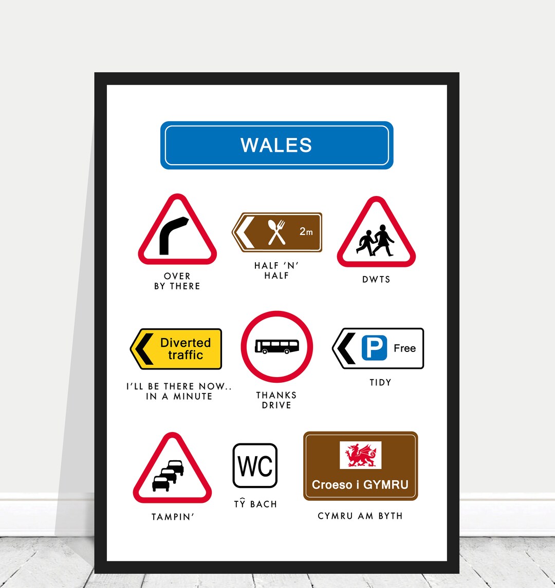 Funny Wales Poster / Wales Print / Welsh Signs / Welsh Sayings - Etsy ...