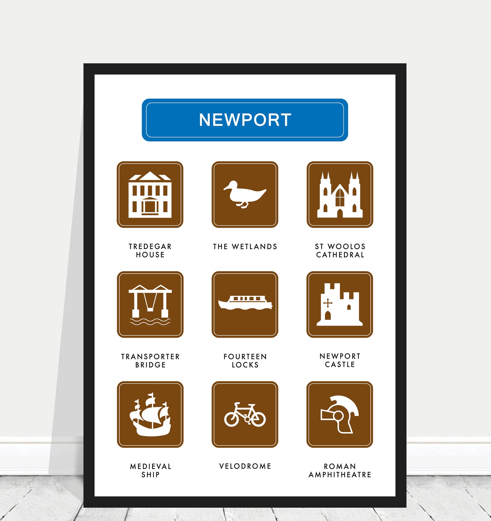 Newport Poster / Newport Print / Newport Road Signs / Newport Home Gift ...