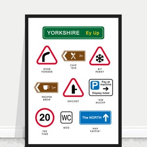 Yorkshire Poster / Yorkshire Print / Yorkshire Signs / Yorkshire ...