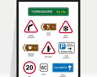 Yorkshire Road Signs - Etsy UK