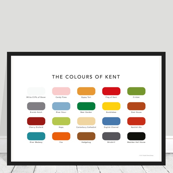 Kent Poster - Etsy UK