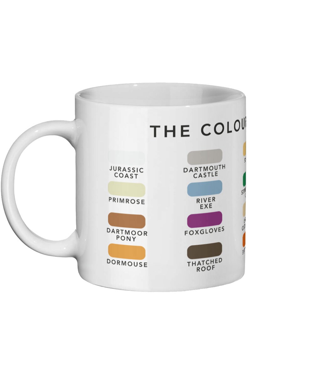 The Colours of Devon Mug / Devon Paint Chart / Devon Mug / Devon Home ...