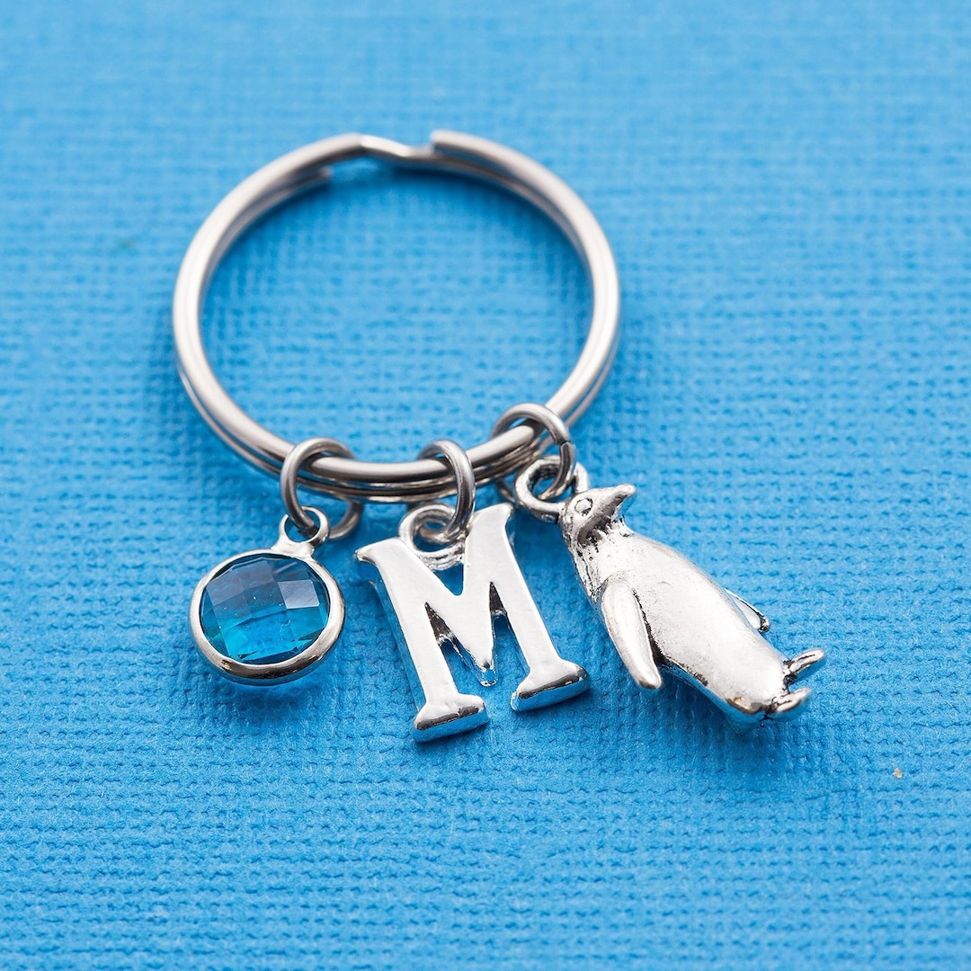Personalized Penguin Keychain Penguin Keyring Personalized - Etsy UK