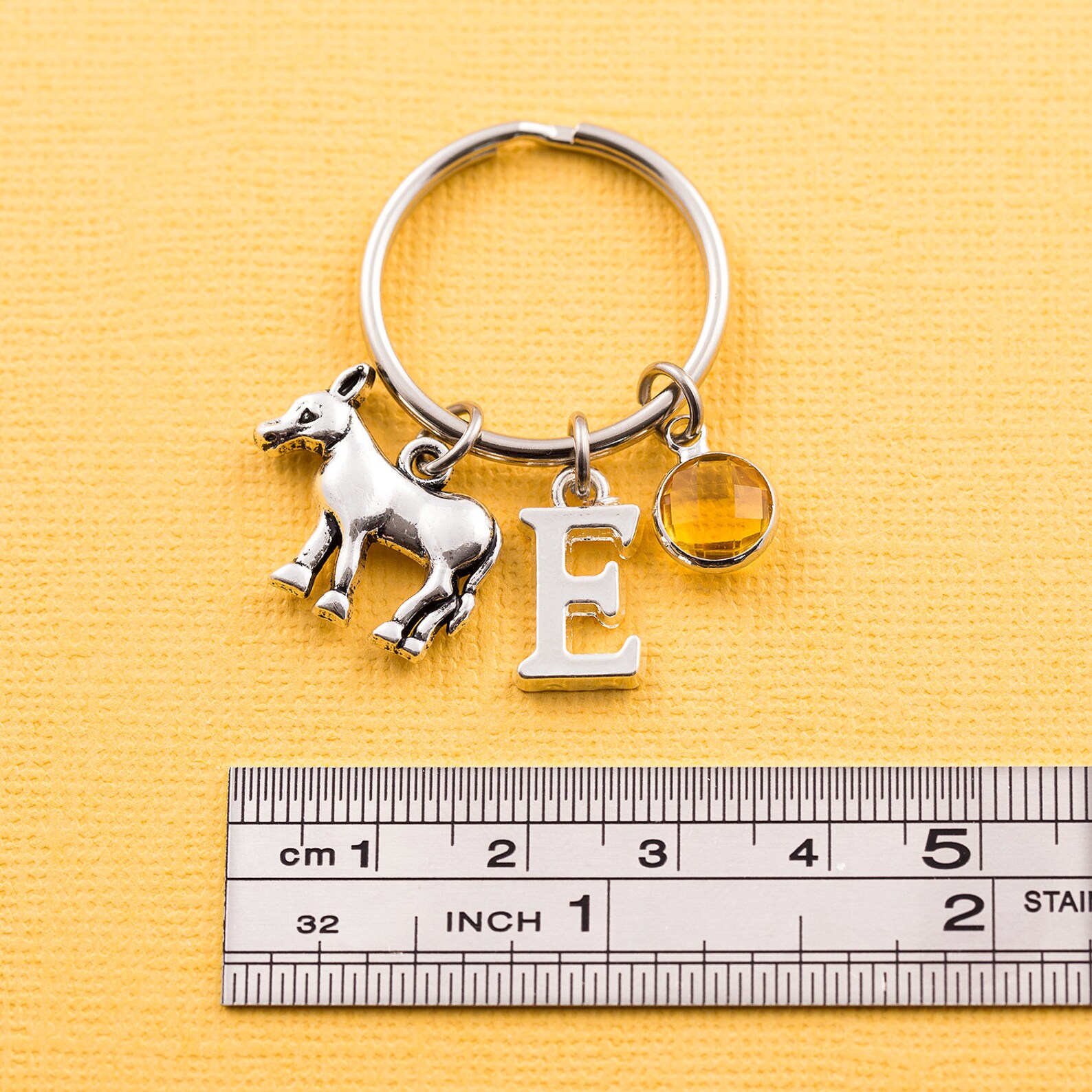 Donkey Keychain Donkey Keyring Custom Keychain Birthstone - Etsy UK
