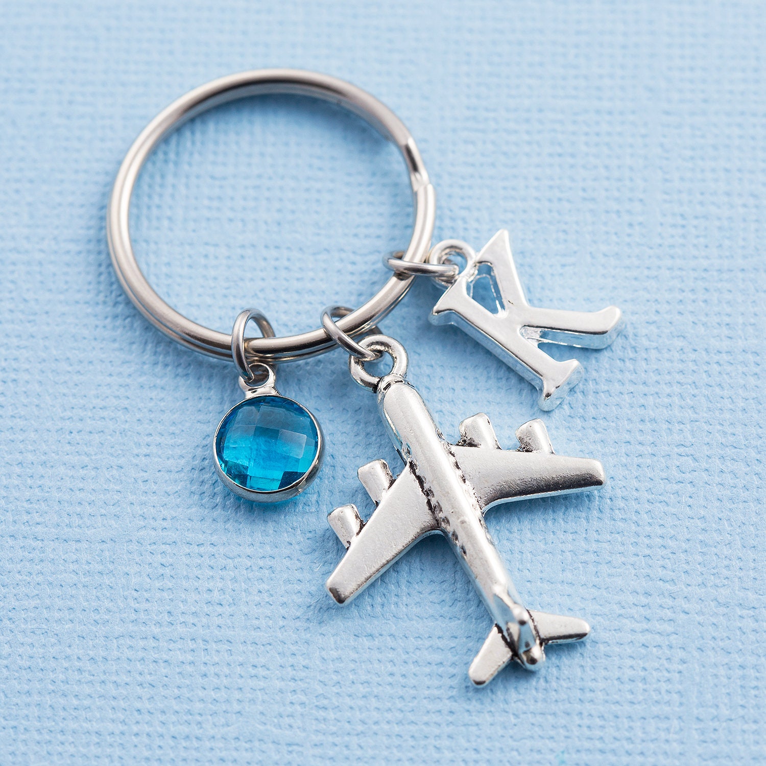 Personalized Airplane Keychain Aeroplane Keyring Custom | Etsy UK