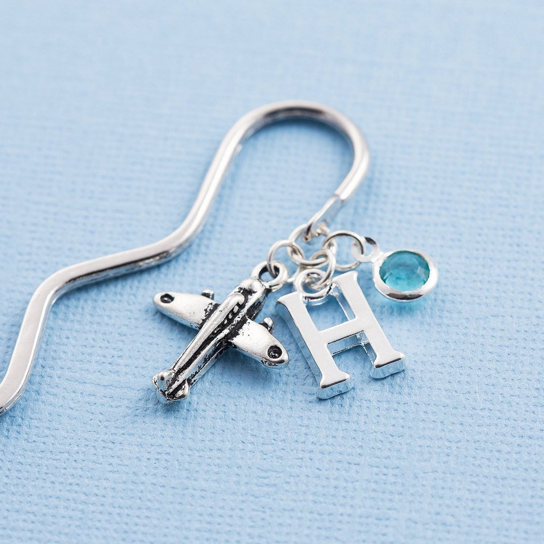 Personalised Airplane Bookmark, Aeroplane Bookmark, Flight Attendant ...