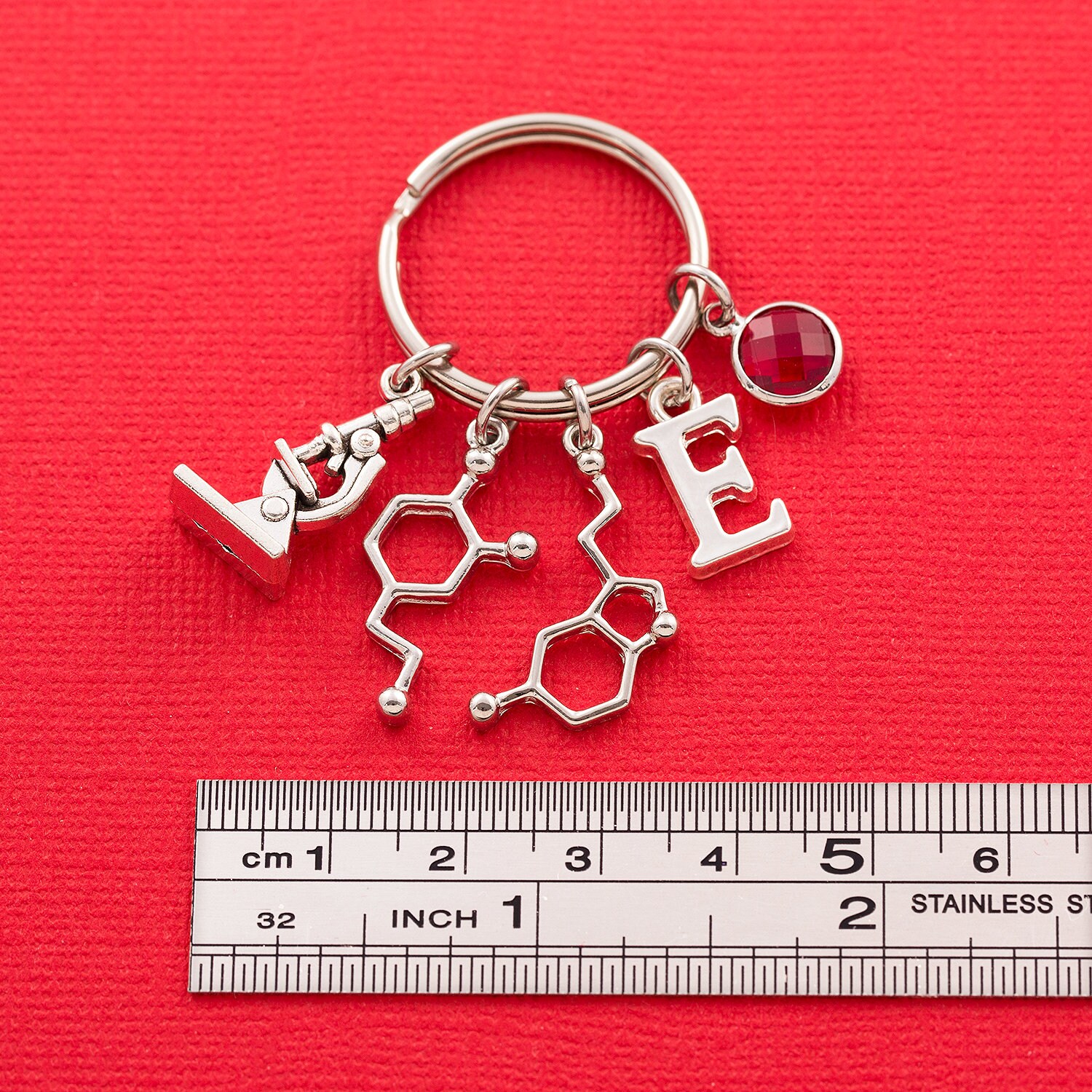 Personalized Microscope Keychain Microscope Keyring - Etsy UK