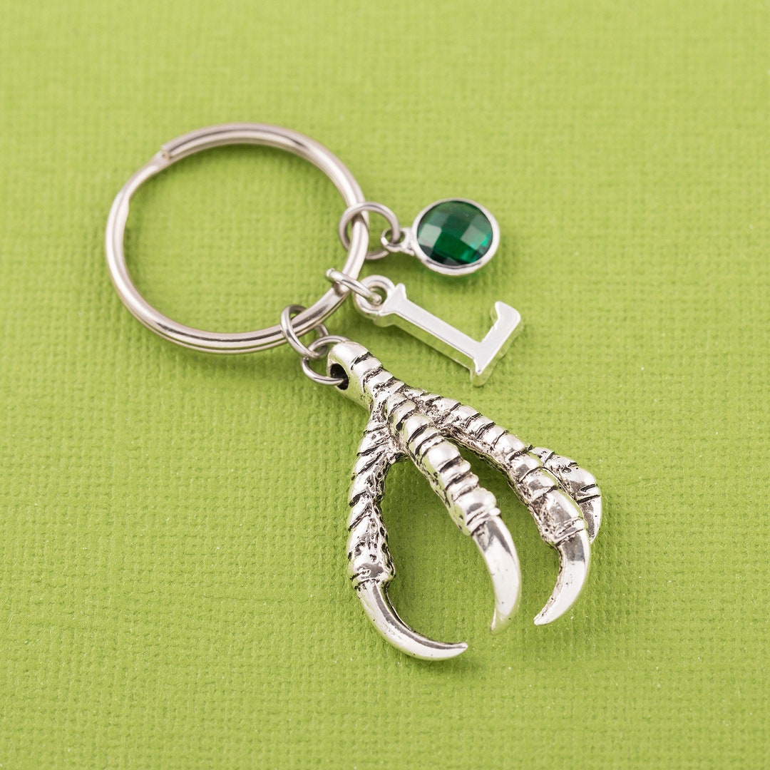 Personalized Bird Claw Keyring Talon Keychain Initial Charm - Etsy UK