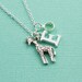 Personalised Giraffe Necklace Giraffe Pendant Initial - Etsy