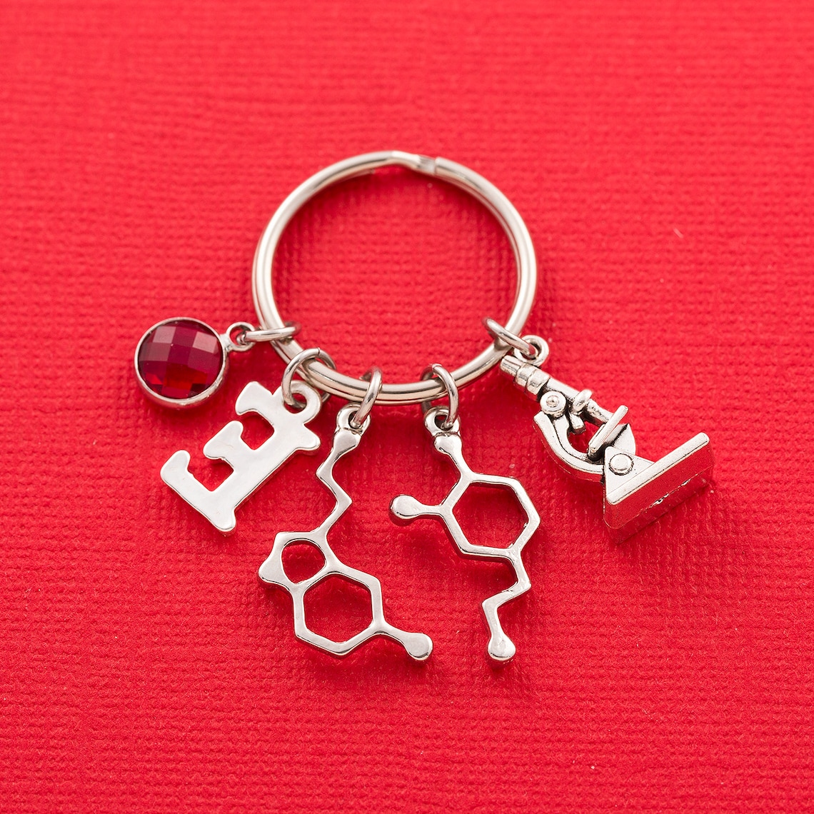 Personalized Microscope Keychain Microscope Keyring - Etsy UK