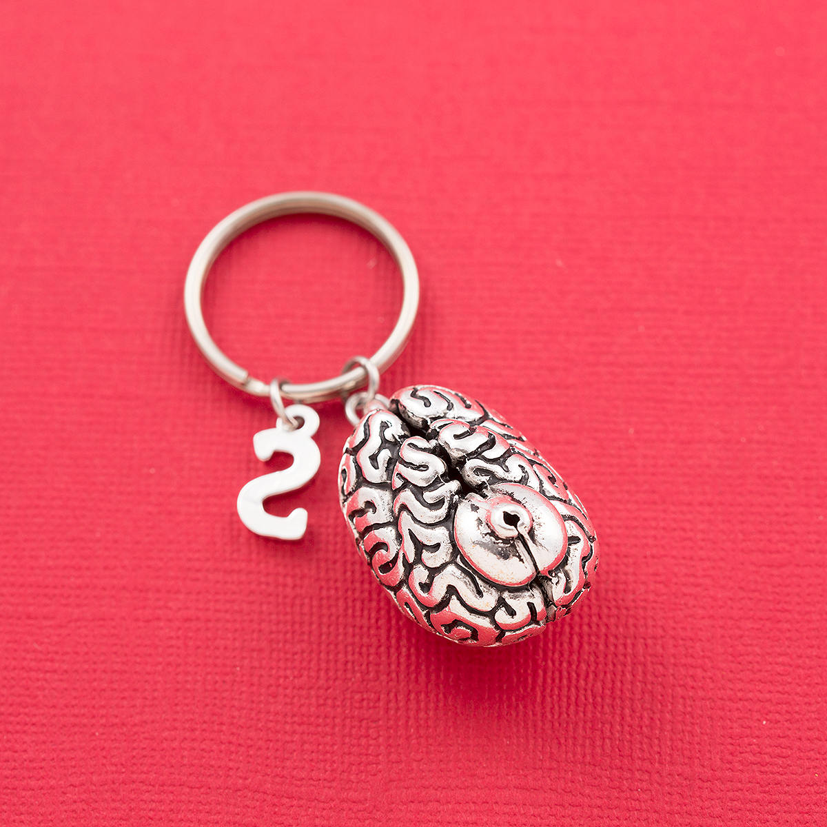 Human Brain Keychain Brain Keyring Personalized Keyring | Etsy UK