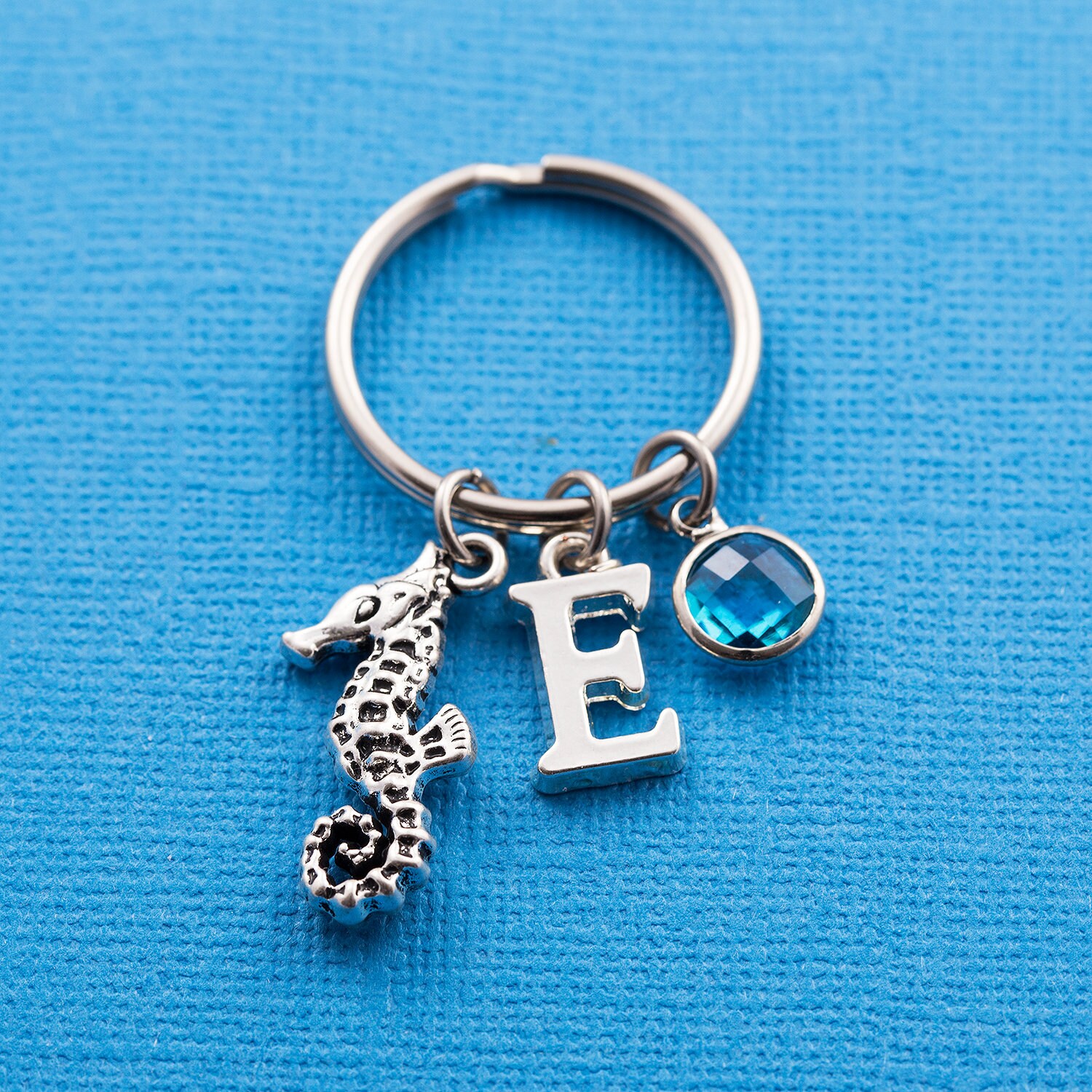 Personalized Seahorse Keychain Seahorse Keyring Personalized | Etsy