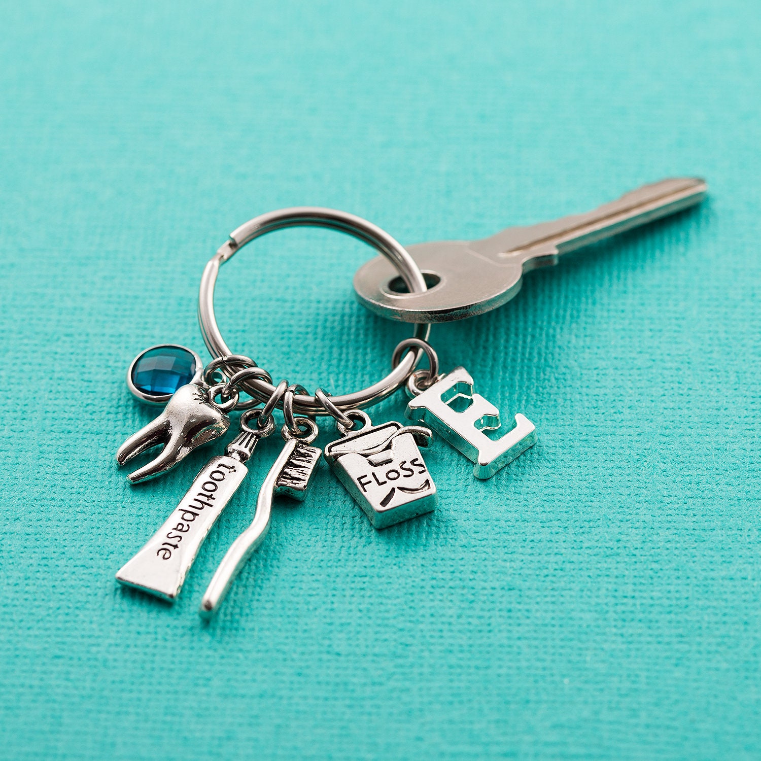 Personalized Dentist Keychain Dentist Keyring Custom | Etsy