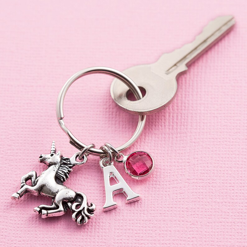 Unicorn Keychain Unicorn Keyring Personalized Keyring | Etsy