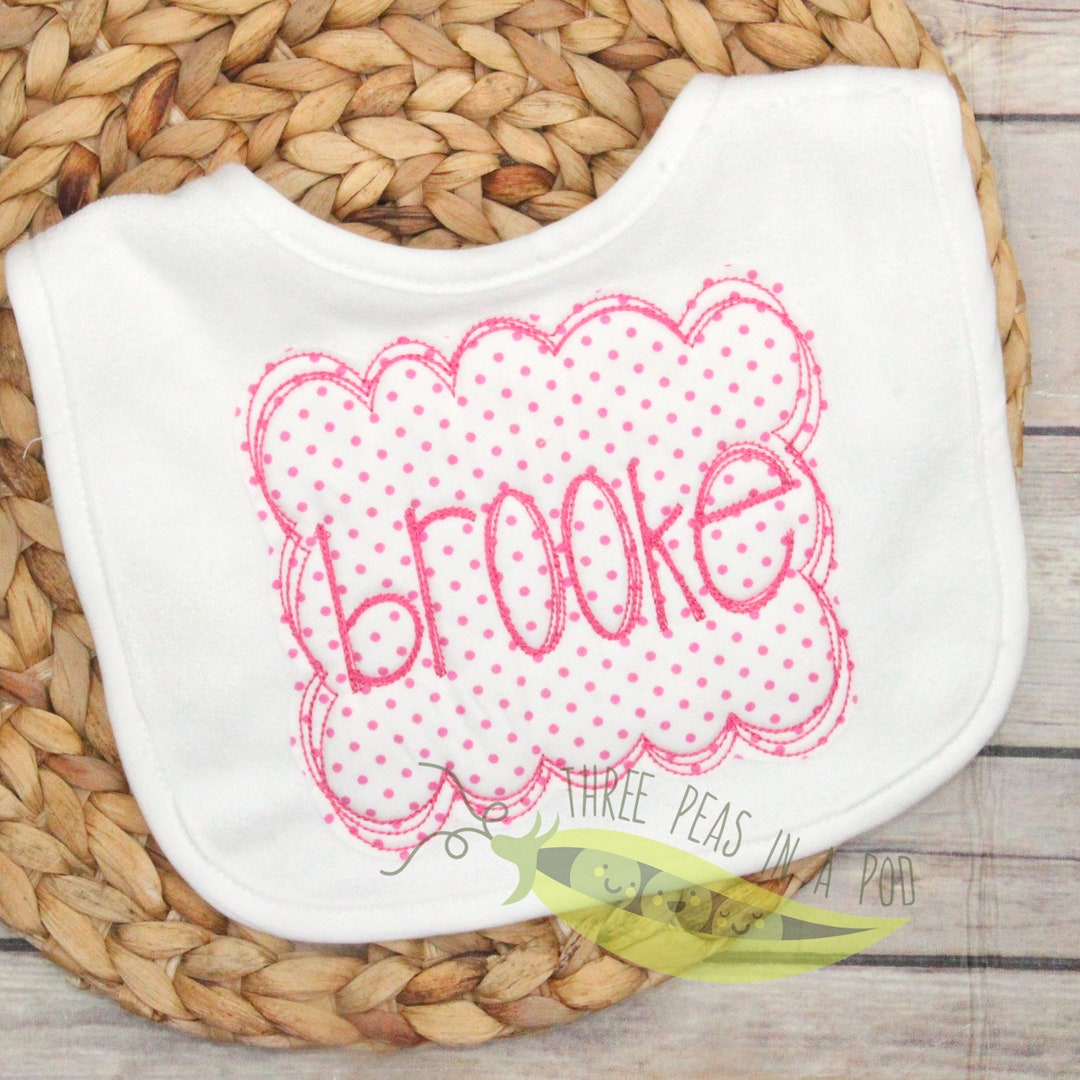 Monogrammed Baby Gift, Monogrammed Baby Bib - Etsy