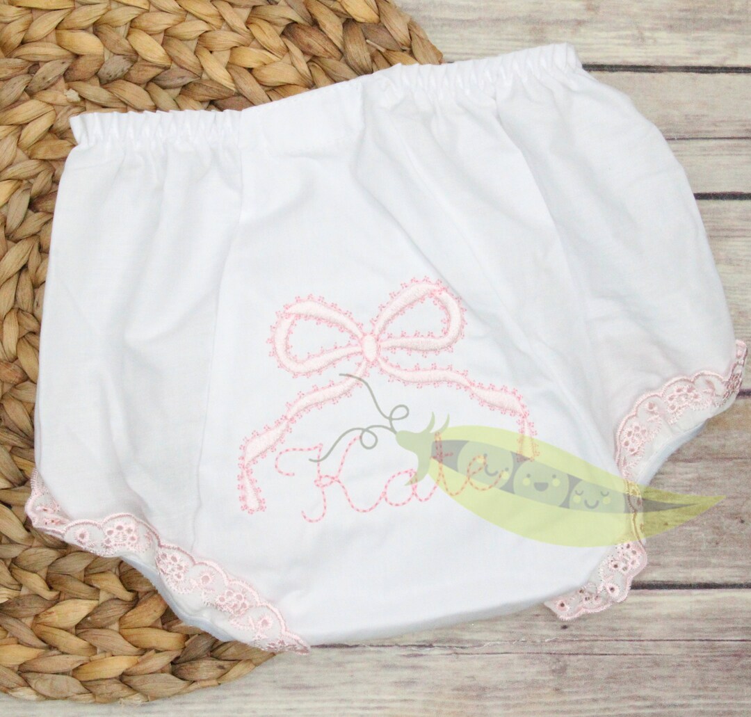 Baby Girl Monogrammed Bloomers/diaper Cover - NEW SIZING - Etsy