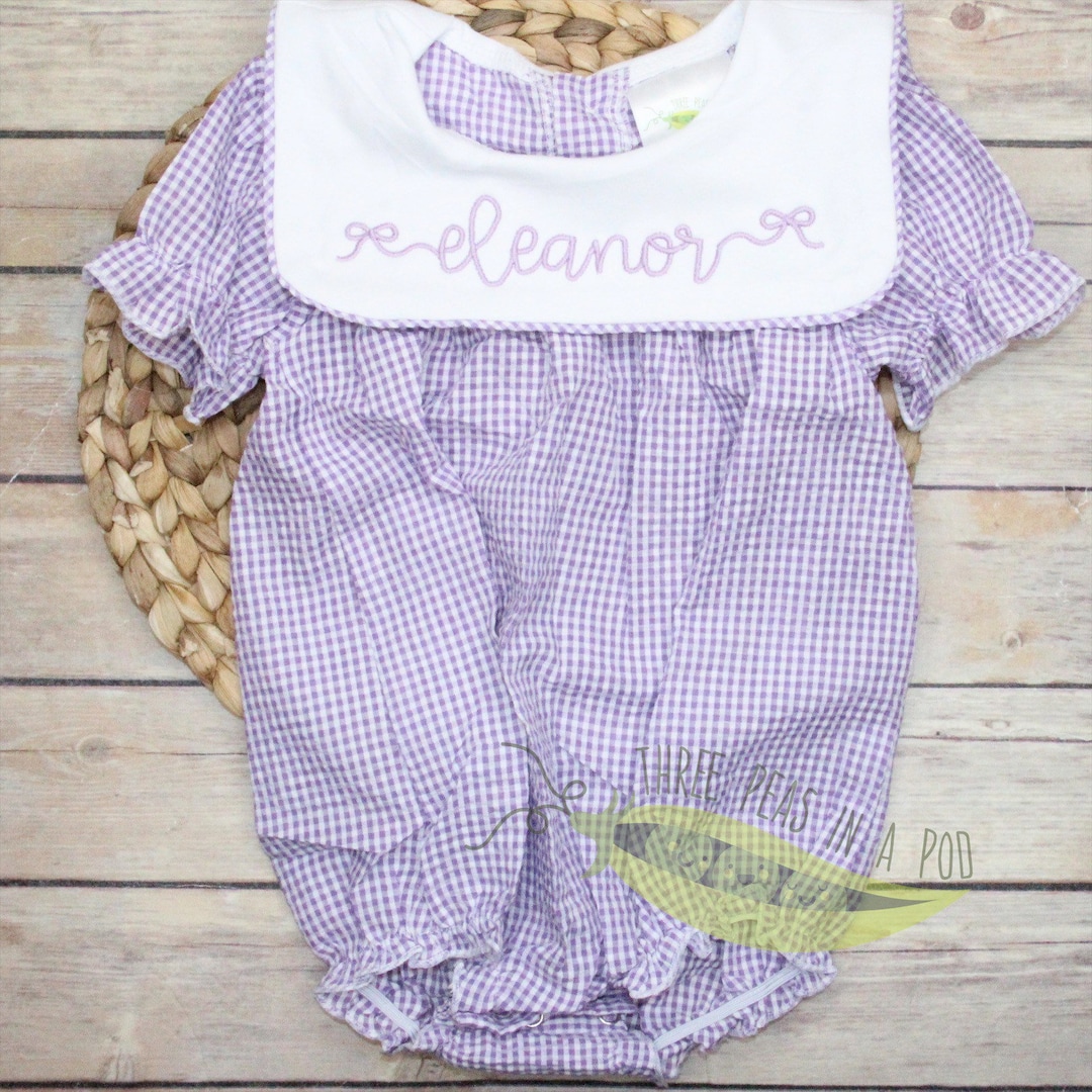 Baby Girl Romper, Baby Girl Bubble Romper, Ruffle Romper, Spring Outfit, Gingham Bubble - Etsy