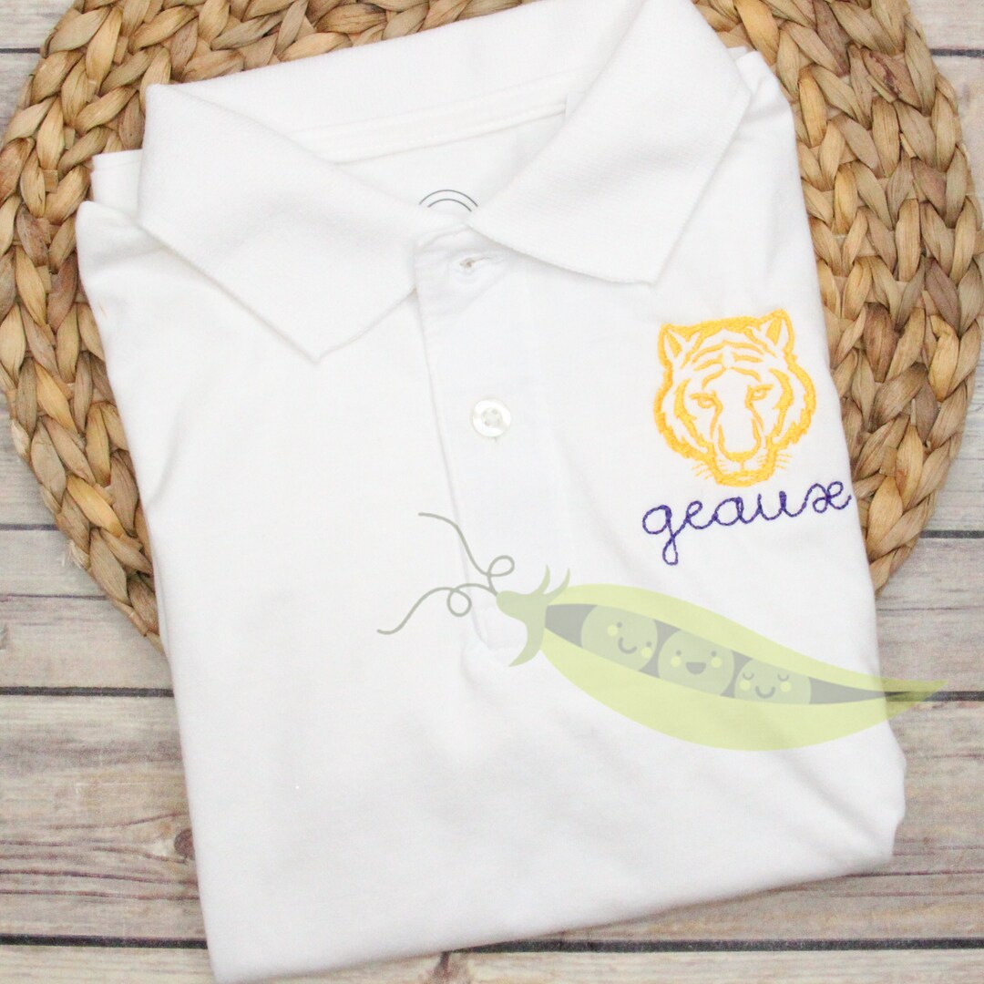 Tiger Polo Shirt, Boy Sports Collared Shirt, Simple Tiger Shirt - Etsy