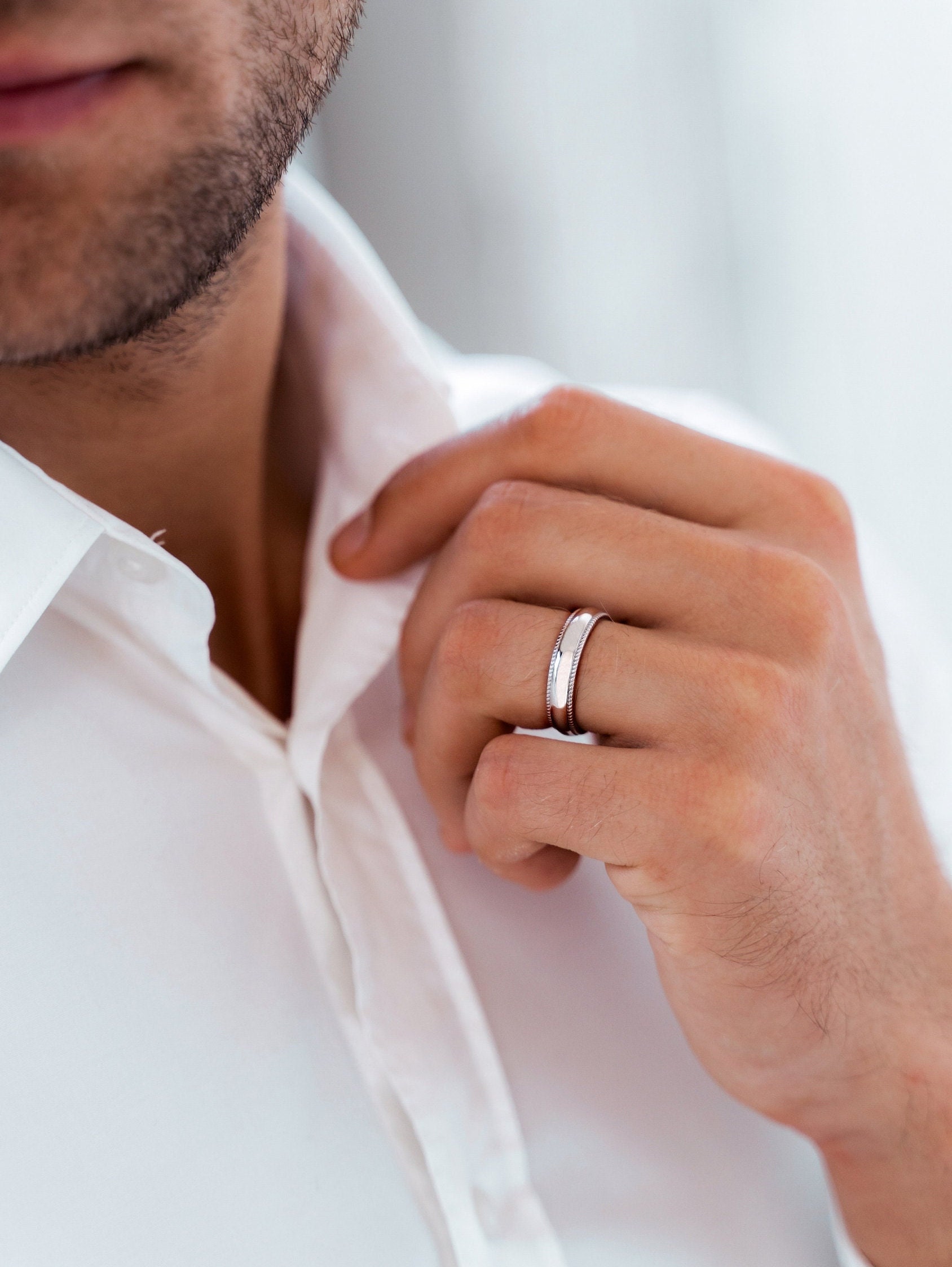 Couple Wedding Rings Made of 14k Gold With Diamonds. His and | Etsy