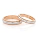 Two Tone Matching Wedding Bands With Milgrain Details. His and Hers ...