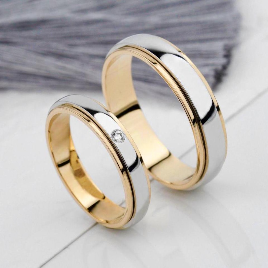 Wedding Ring Sets His and Hers. Matching Wedding Bands for Couples ...