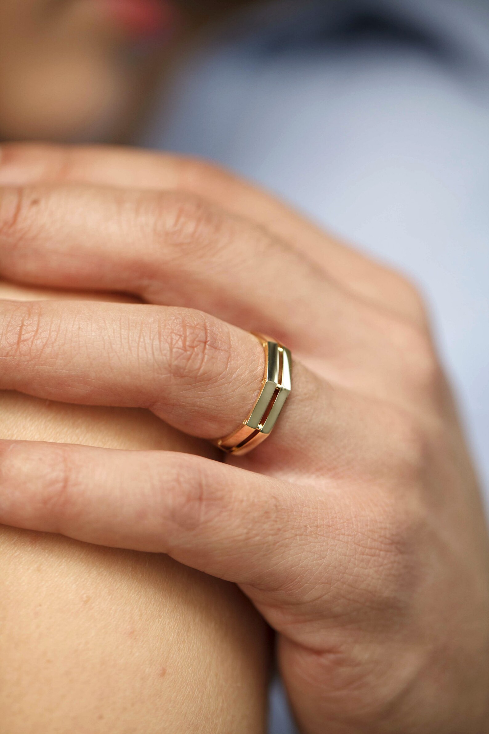 Unique Wedding Rings Set Made of Solid Gold. Matching Wedding - Etsy