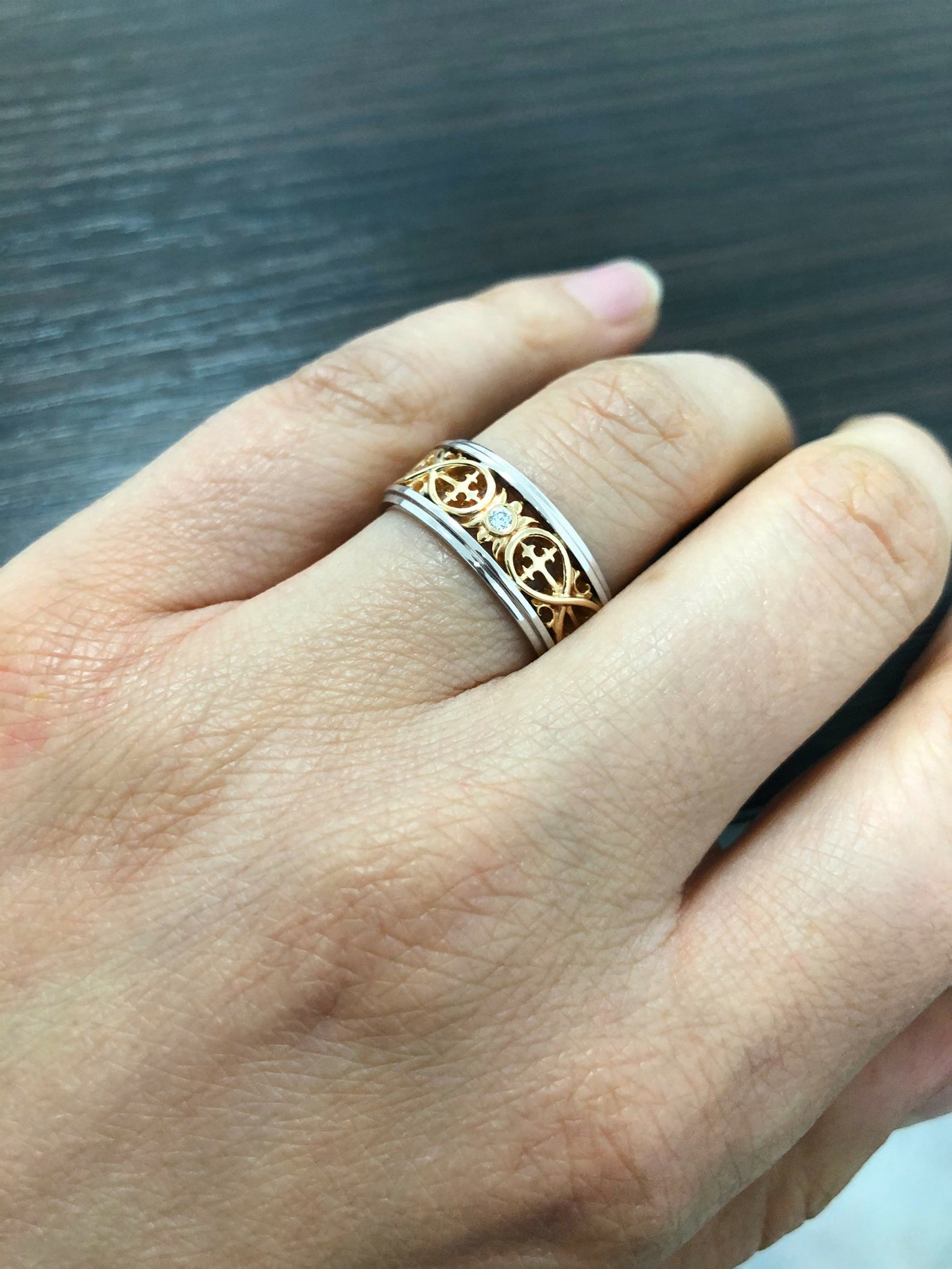 Matching Wedding Rings Set With Infinity Sign. Unique Wedding - Etsy