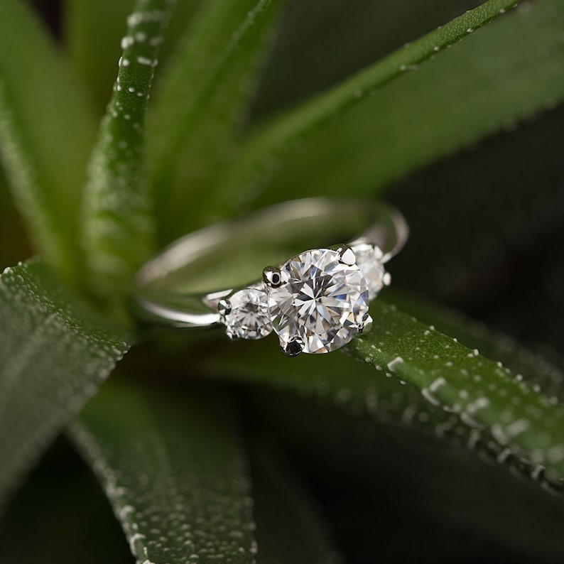 Moissanite Engagement Ring. Engagement Rings. Moissanite - Etsy