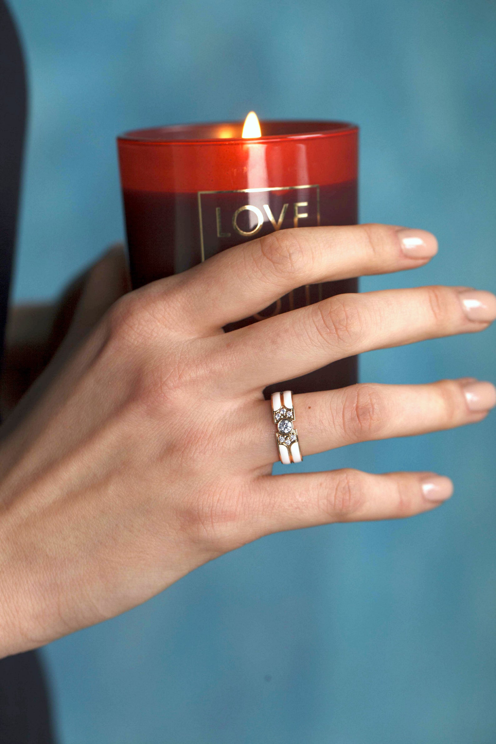 14k Gold Enamel Wedding Bands. Wedding Bands With Enamel. - Etsy