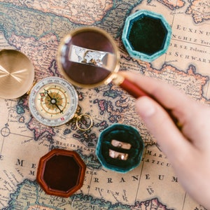 Unique 14k Gold Ring With World Map. Custom Made Ring. World Map ...