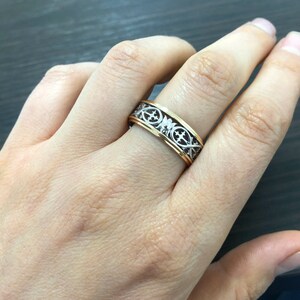 Matching Wedding Rings Set With Infinity Sign. Unique Wedding Bands ...