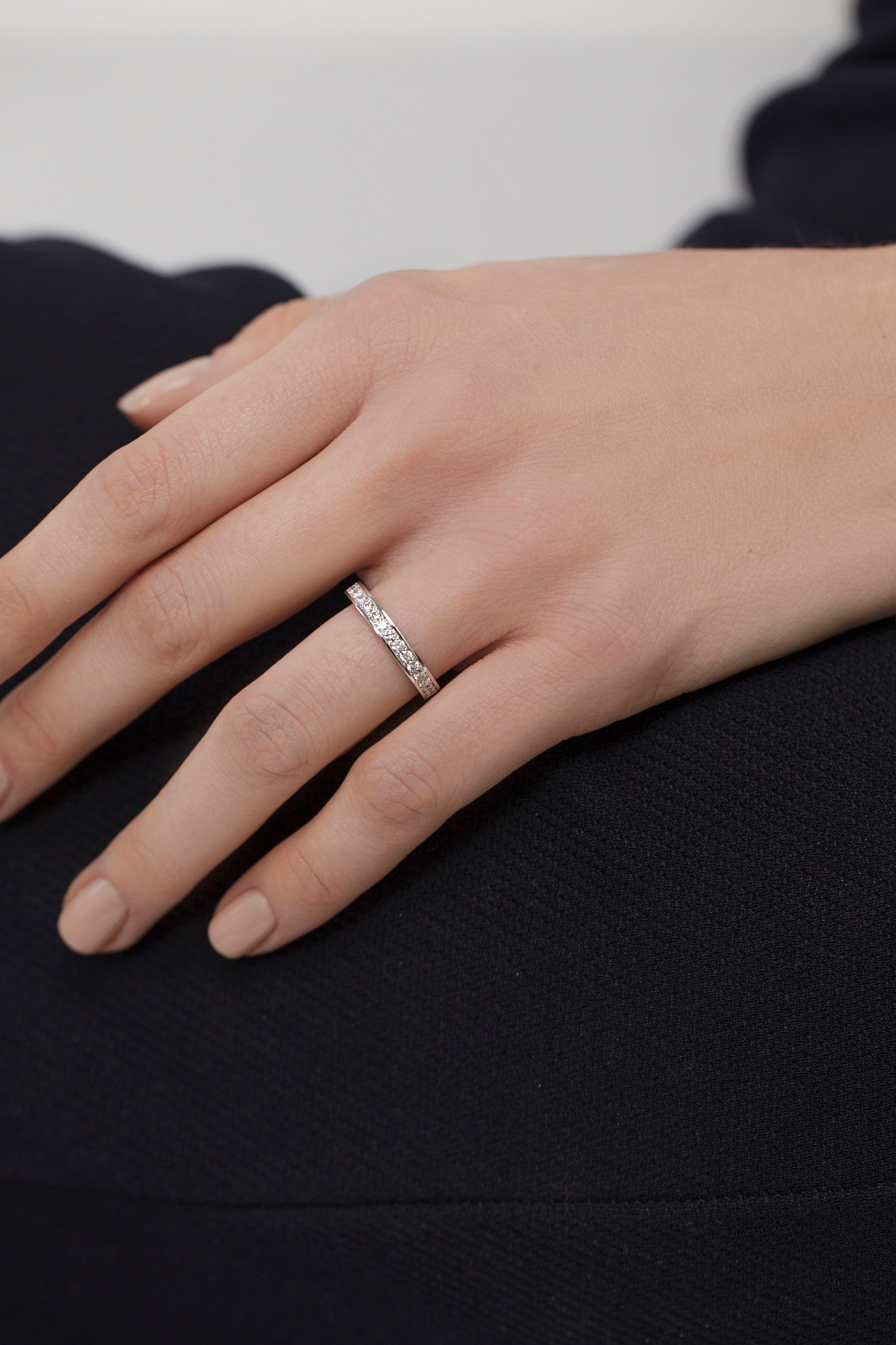 White Gold Wedding Bands With Natural Diamonds. Couple Rings - Etsy UK