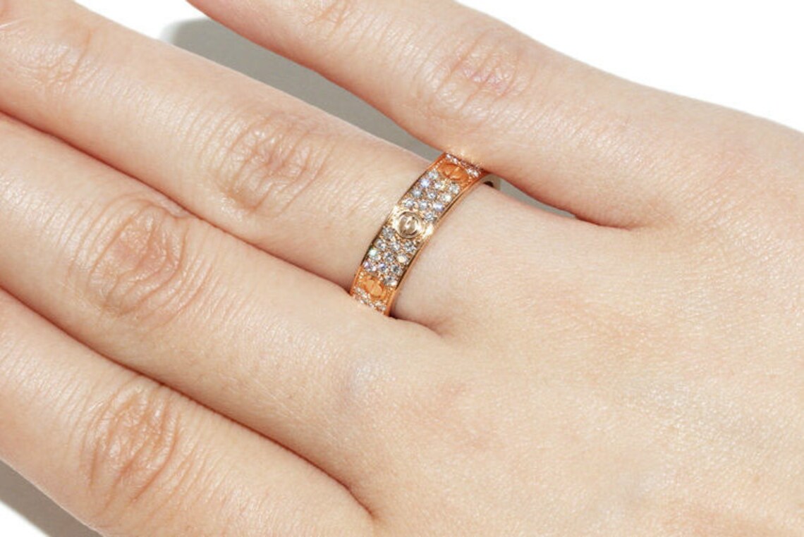 Rose Gold Band. Wedding Bands Women. Rose Gold Ring. Unique - Etsy