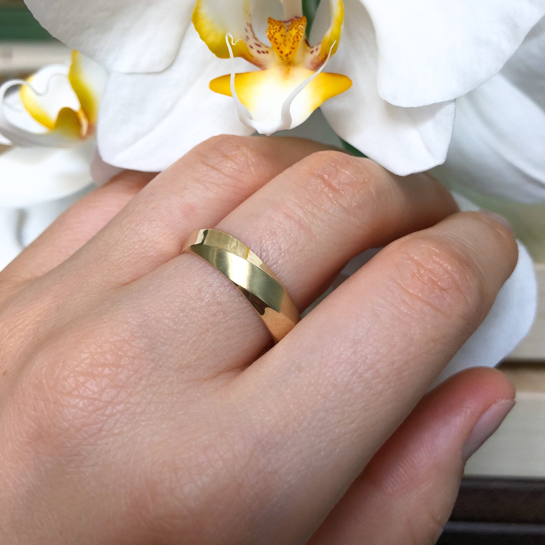 Twisted Wedding Bands Made of Solid 14k Gold. His and Hers - Etsy