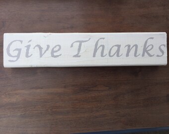 Give thanks sign | Etsy
