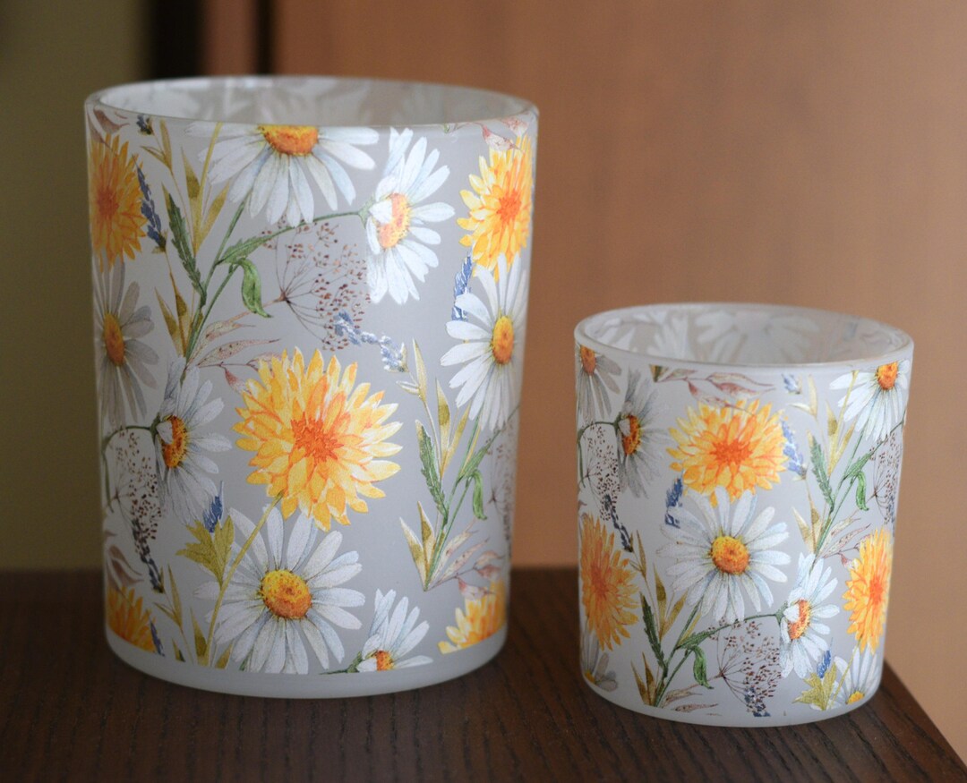 Daisy Candle Holder: Spring Home Decor, Easter Gift - Etsy